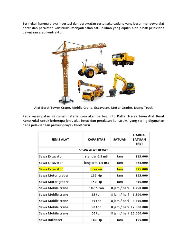 Analisa Alat Berat ( Breaker)
