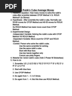 Rubik's Cube Pattern Algorithms Guide | PDF | Logic Puzzles