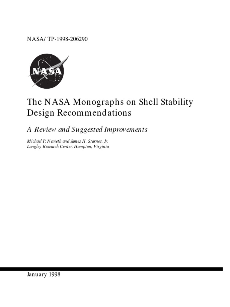 NASA-Shell Stability Design Recommendations PDF | PDF | Buckling | Bending