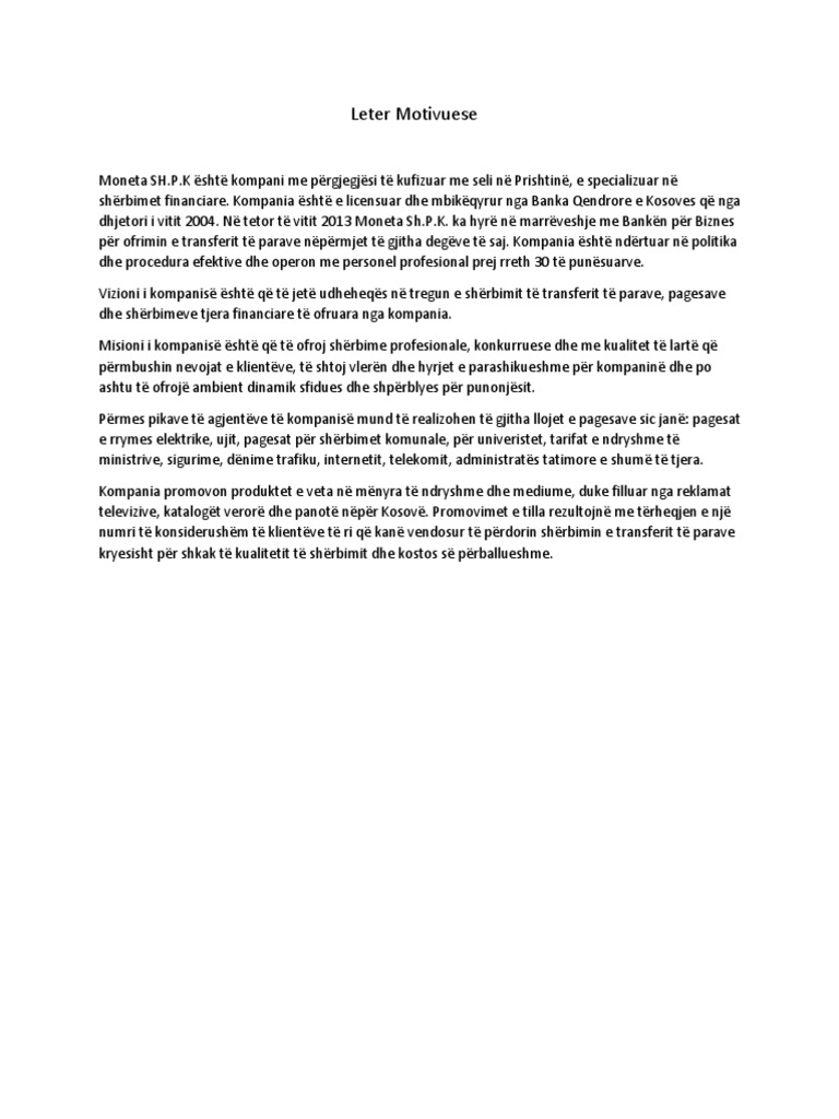 Leter Motivuese PDF | PDF