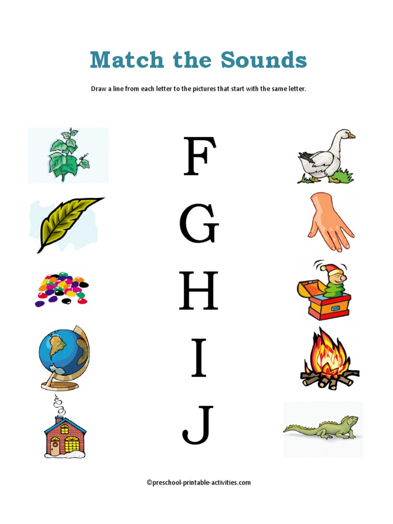 Match The Sounds 2dd | PDF