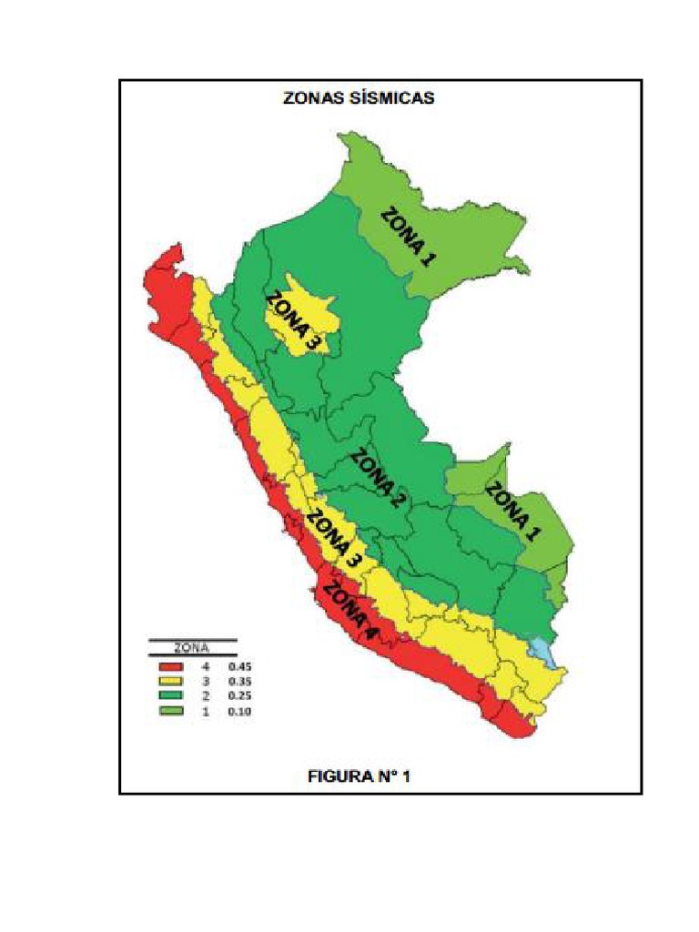 Mapa de Zonificacion Sismica | PDF