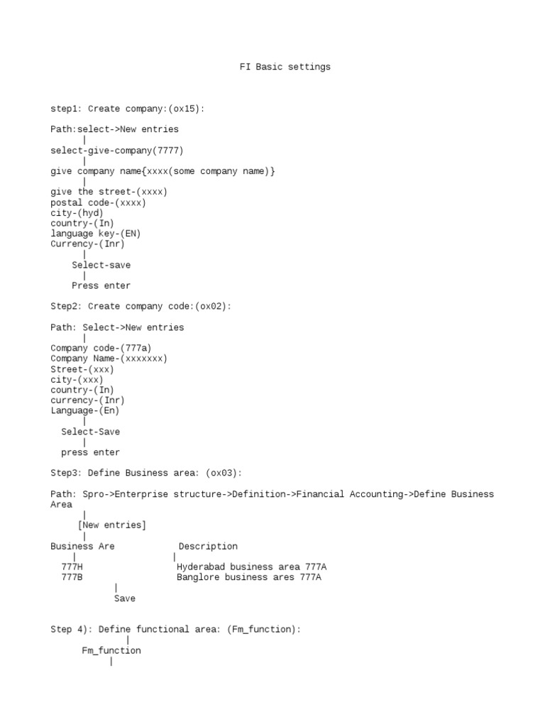 Sap Customization Steps | PDF | Debits And Credits | Accounting