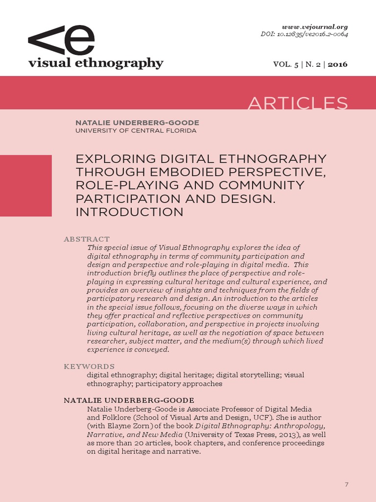 Etnografia Visual Pdf Pdf Ethnography Design