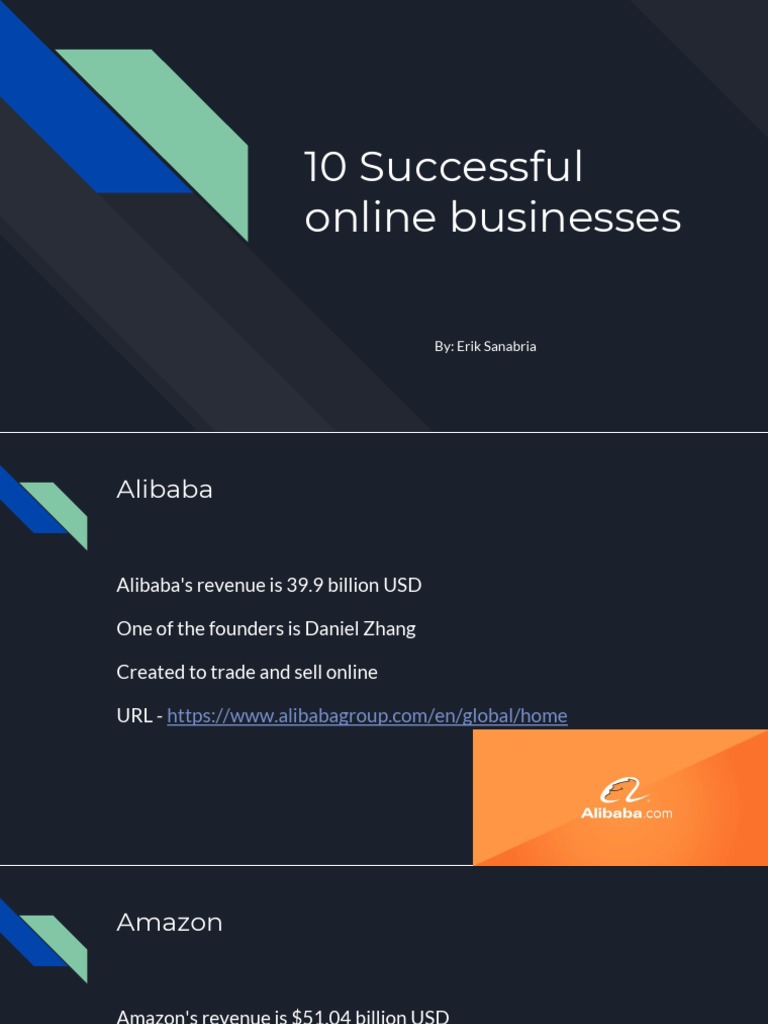 10 Successful Online Businesses | PDF