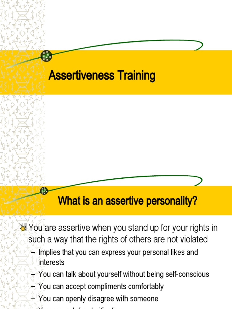 Assertiveness | PDF | Body Language | Psychology