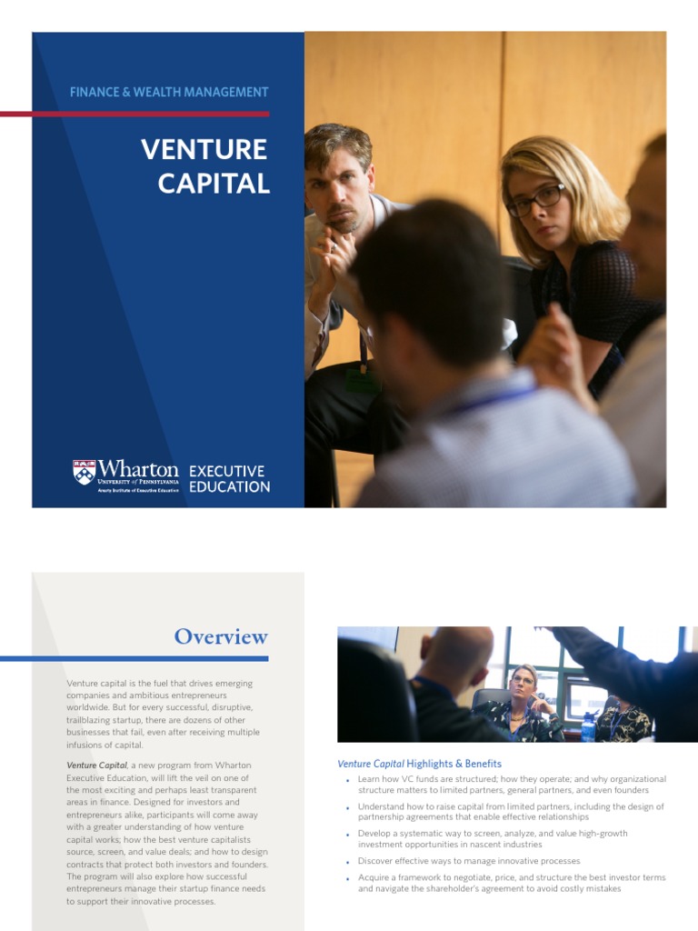 Wharton Venture Capital | PDF | Venture Capital | Corporate Finance