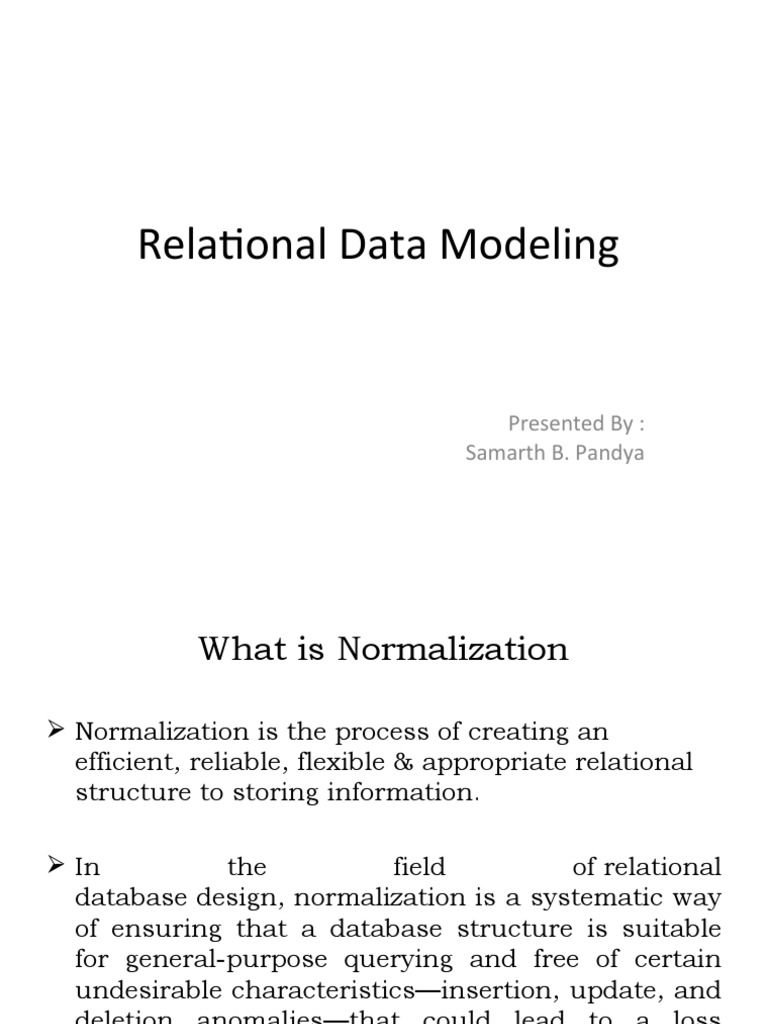 Relational Data Modeling | PDF | Relational Database | Databases