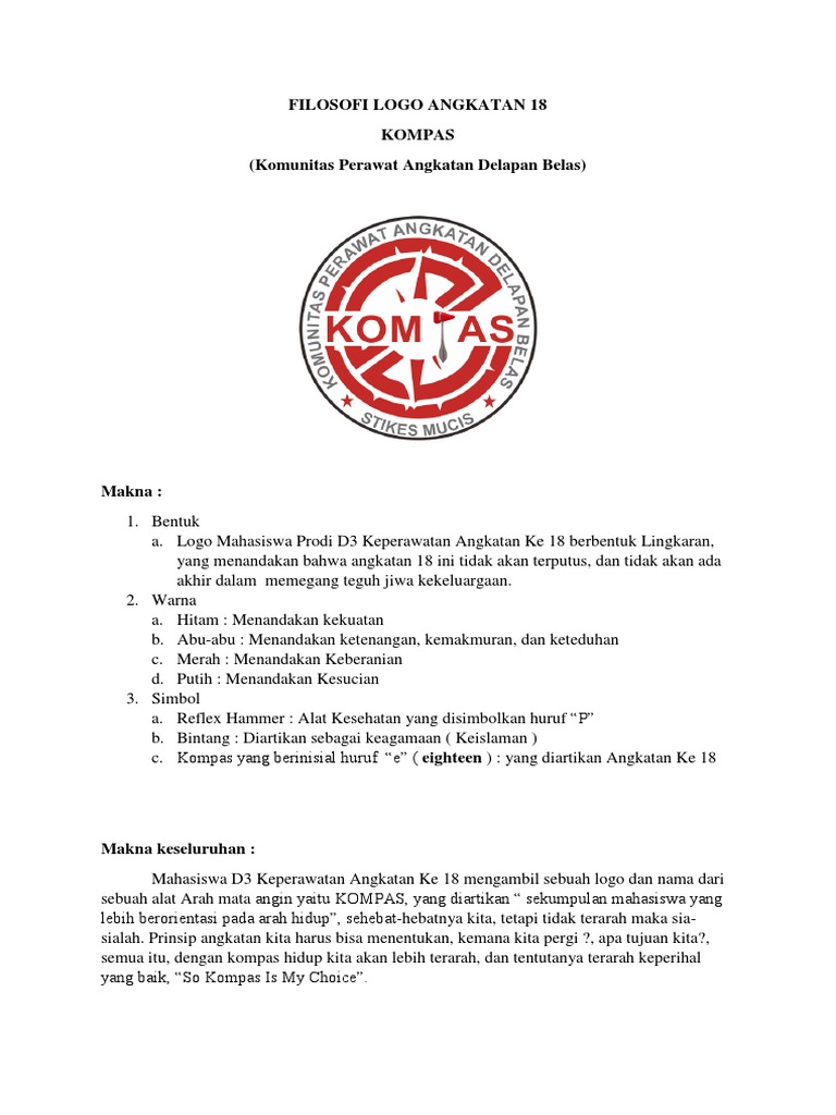 Filosofi Logo Angkatan 18 | PDF