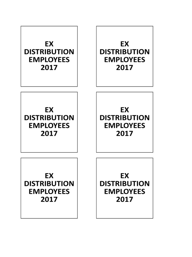 2017 Employee Distribution Data | PDF