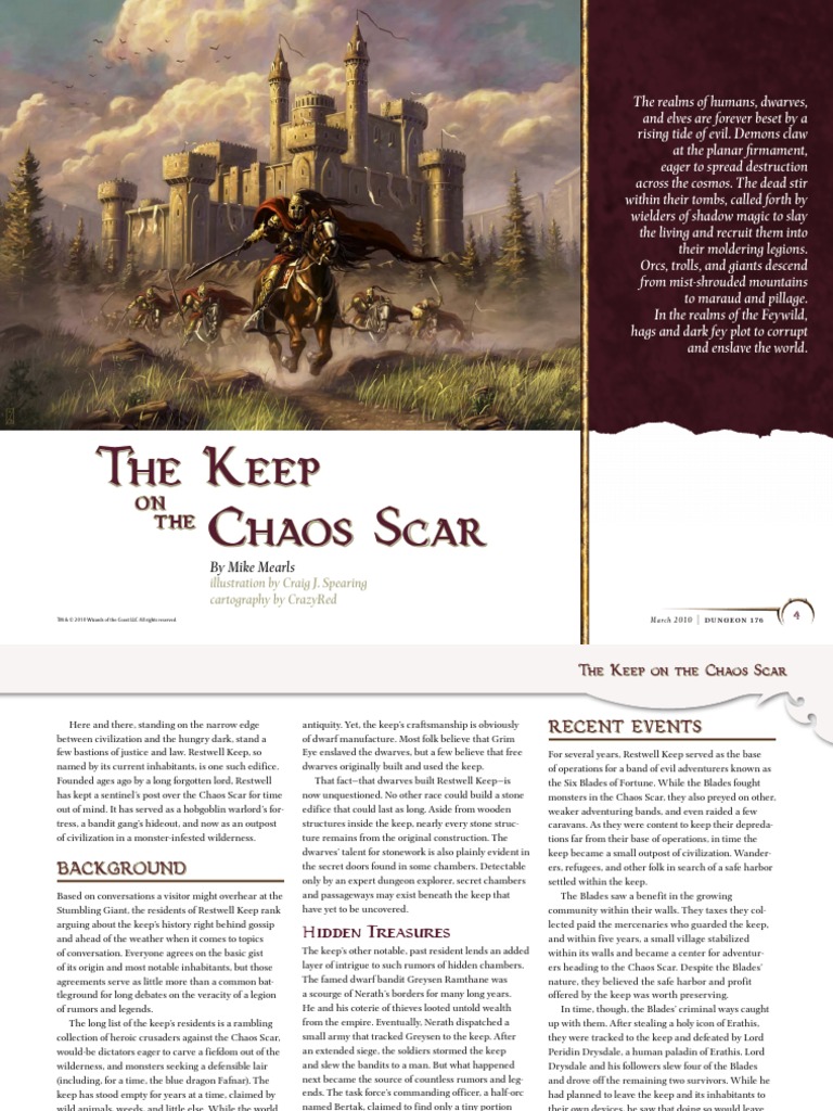 176 CS The Keep | PDF | Dwarf (Dungeons & Dragons) | Dwarf (Middle Earth)