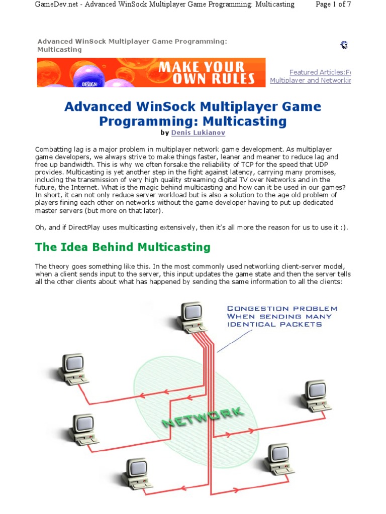 Advanced Winsock Multi Player Game Programming Multi Casting Pdf
