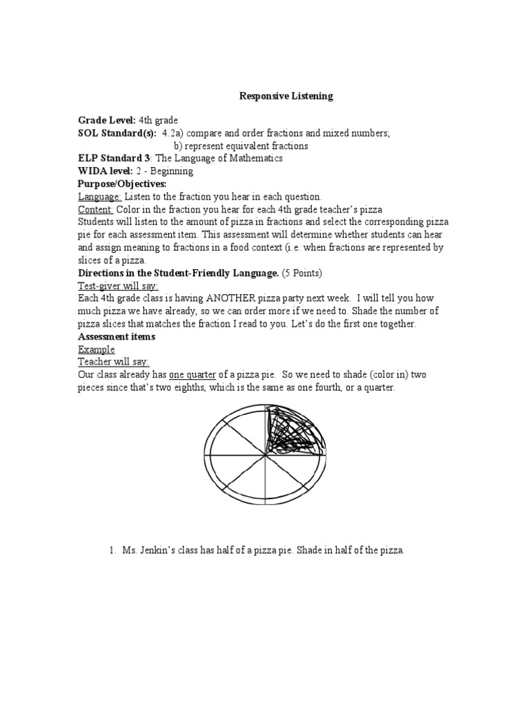 4th Grade Listening | PDF