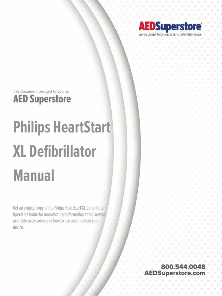Philips Heartstart XL Defibrillator Manual | PDF | Artificial Cardiac ...