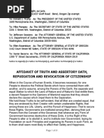 Affidavit of Truth Template | PDF | Natural And Legal Rights | Freedom ...