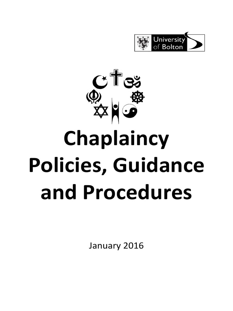 1 Chaplaincy Policies Procedures and Guidance 2016 17 | PDF | Chaplain ...