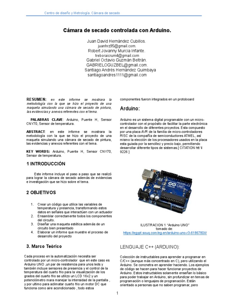 Proyecto Arduino | PDF | Diodo emisor de luz | Resistencia Eléctrica y Conductancia
