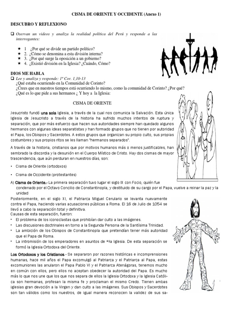 Cisma de Oriente y Occidente Anexo 1 | PDF | Patriarca | Iglesia Católica