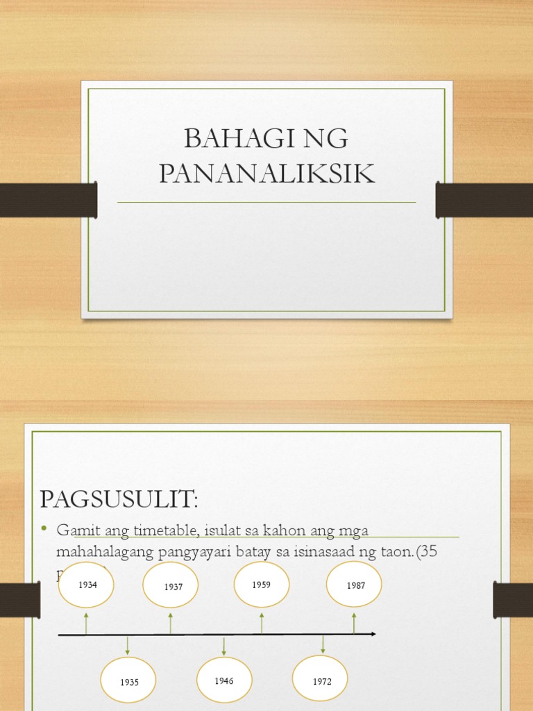 Bahagi NG Pananaliksik | PDF