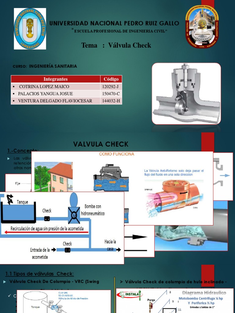Valvula Check | PDF | Mecánica de fluidos | Plomería