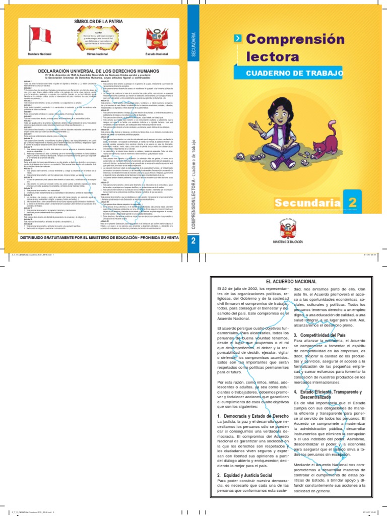 Com2-Comprensión Lectura-Cuaderno de Trabajo | PDF | Bienestar | Medicina