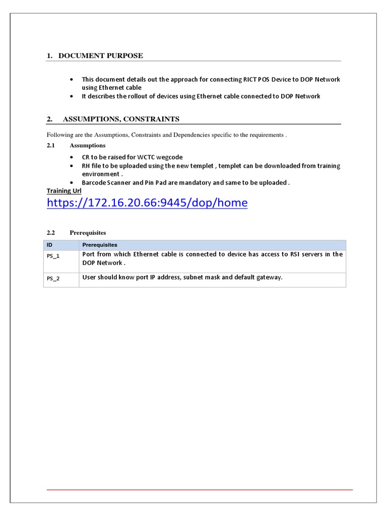 Process For Connecting The Device Through Ethernet | PDF | Gateway ...