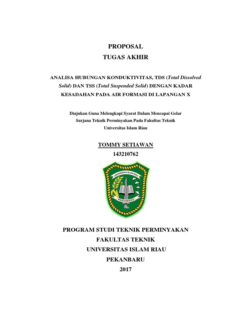 Contoh Proposal Pengajuan Judul | PDF