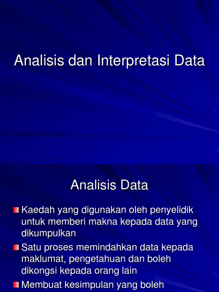 Slide 9 Analisis Dan Interpretasi Data KOM 3431 | PDF