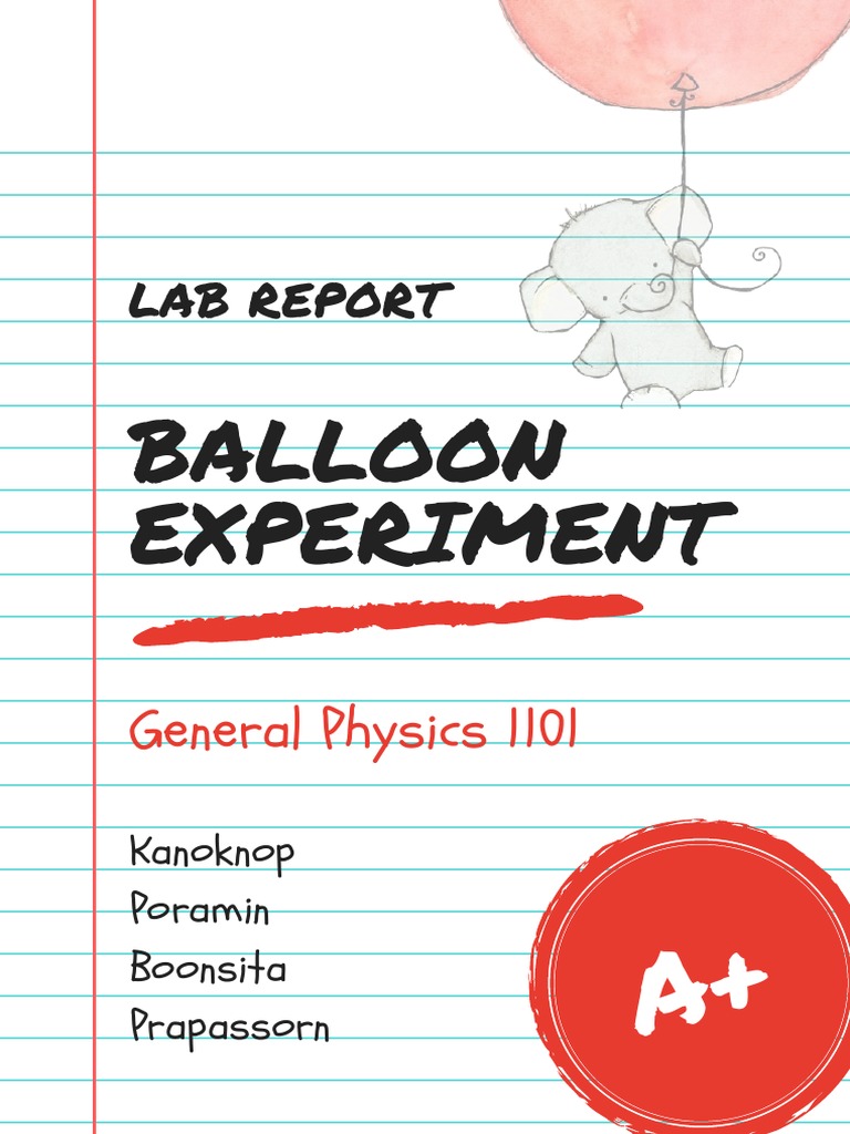 Lab Report: Balloon Experiment | PDF | Balloon | Force