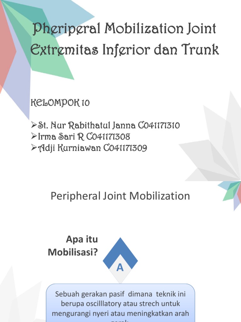 11 - Pheriperal Mobilization Joint Extremitas Inferior Dan Trunk | PDF