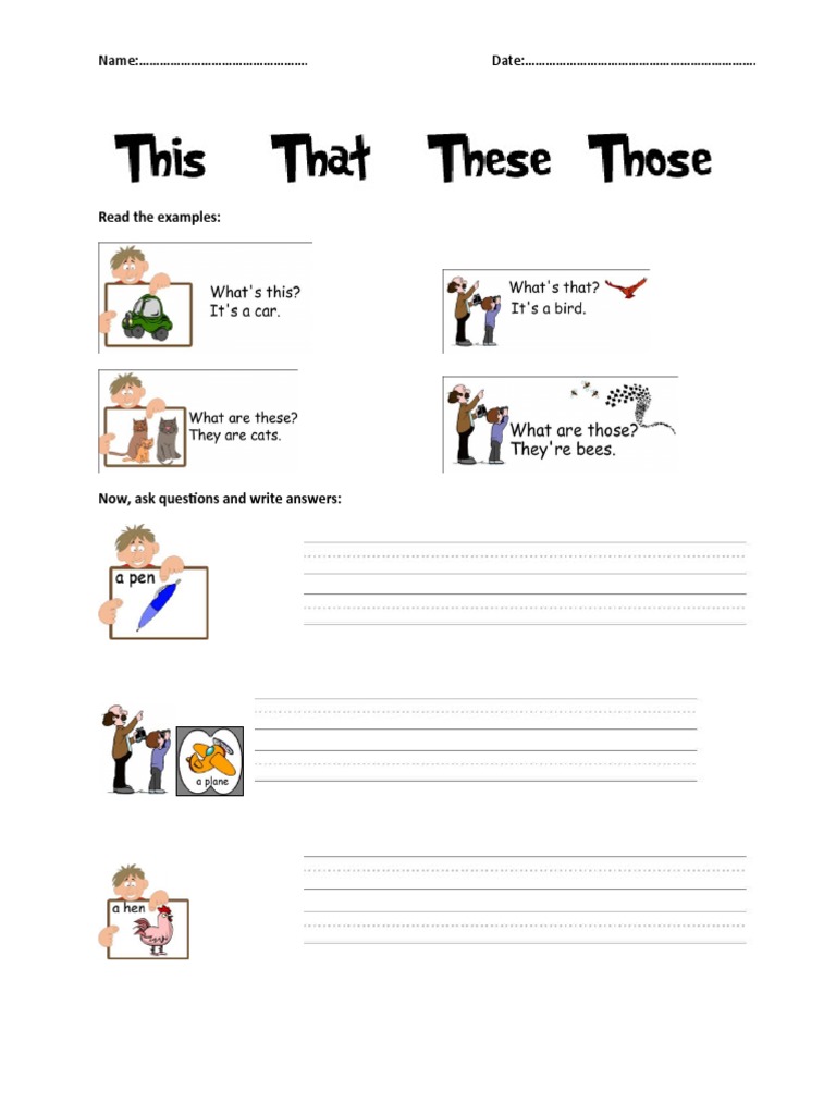 This That These Those | PDF | Art