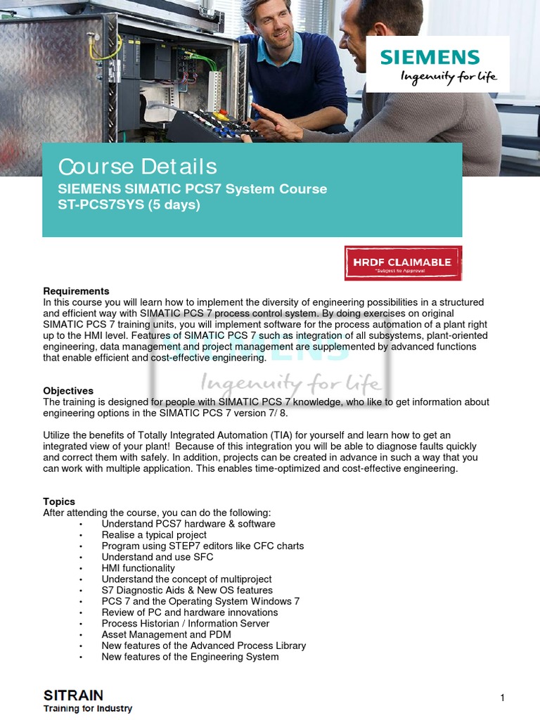 13 Brochure Course PCS7SYS Course | PDF | Operating System | Personal ...