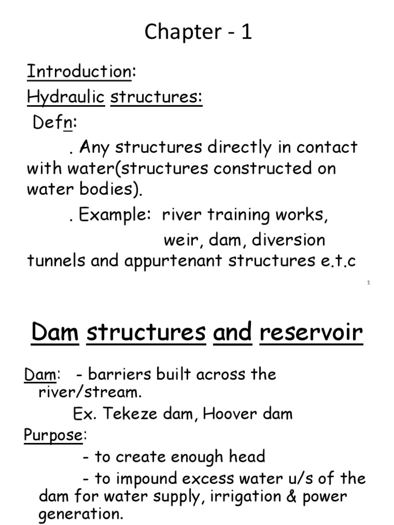 Hydraulic Structure 1 | PDF | Dam | Soil Mechanics