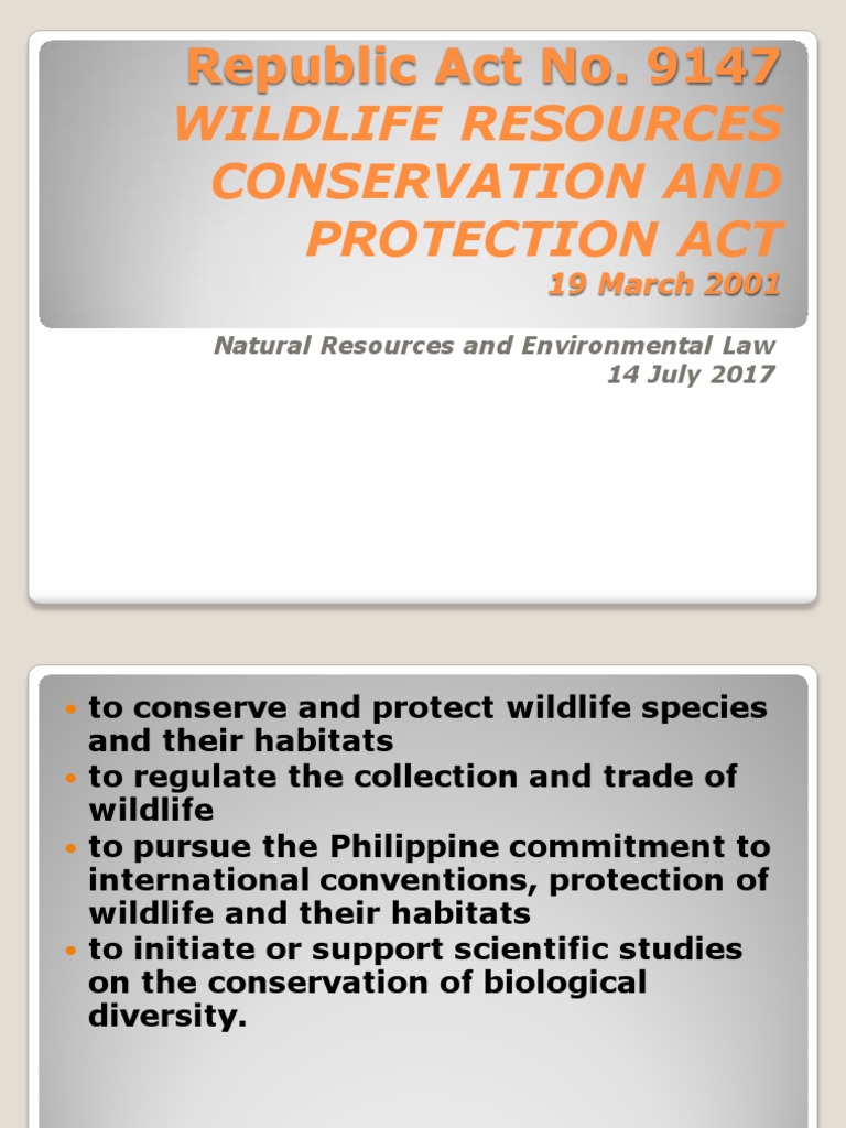 Republic Act No 9147 Wildlife Life | PDF | Wildlife | Habitat