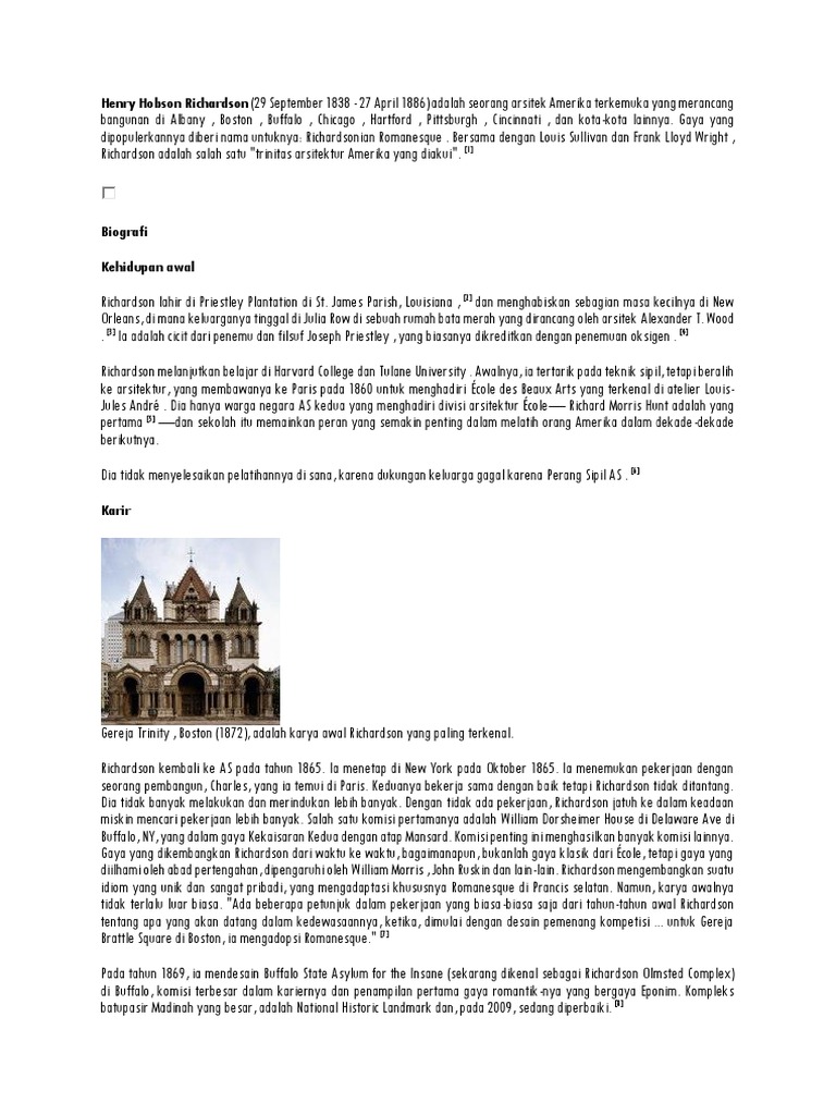 Henry Hobson Richardson | PDF