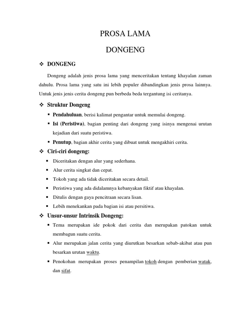 Prosa Lama Jeje | PDF | Puisi