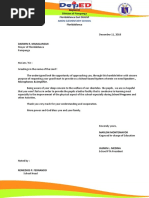 Request Letter For The Baranggay Tanod | PDF