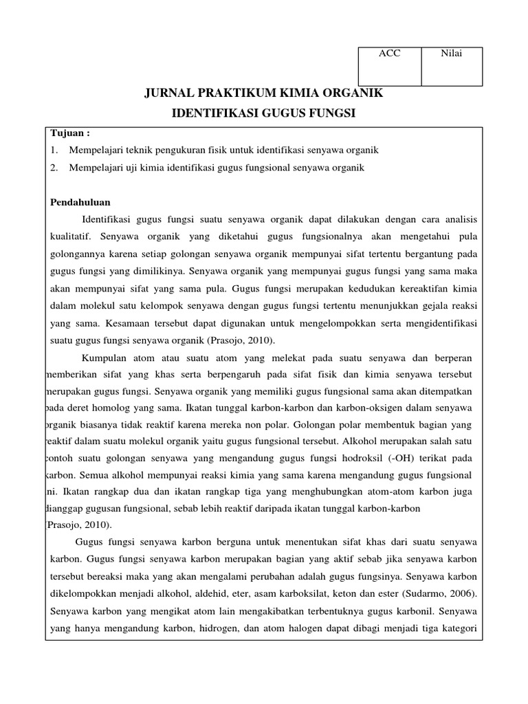 Jurnal Gugus Fungsi | PDF