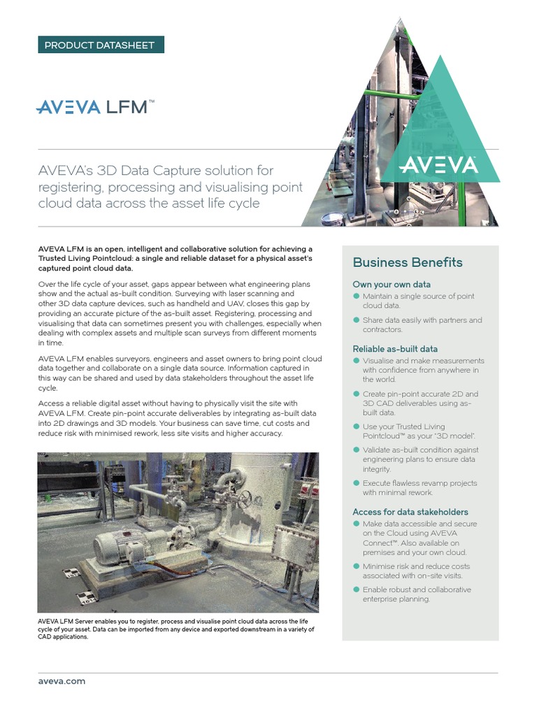 Aveva LFM Datasheet 2018 | PDF | 3 D Computer Graphics | Cloud Computing