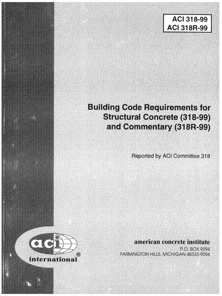 Aci 318 99 PDF | PDF