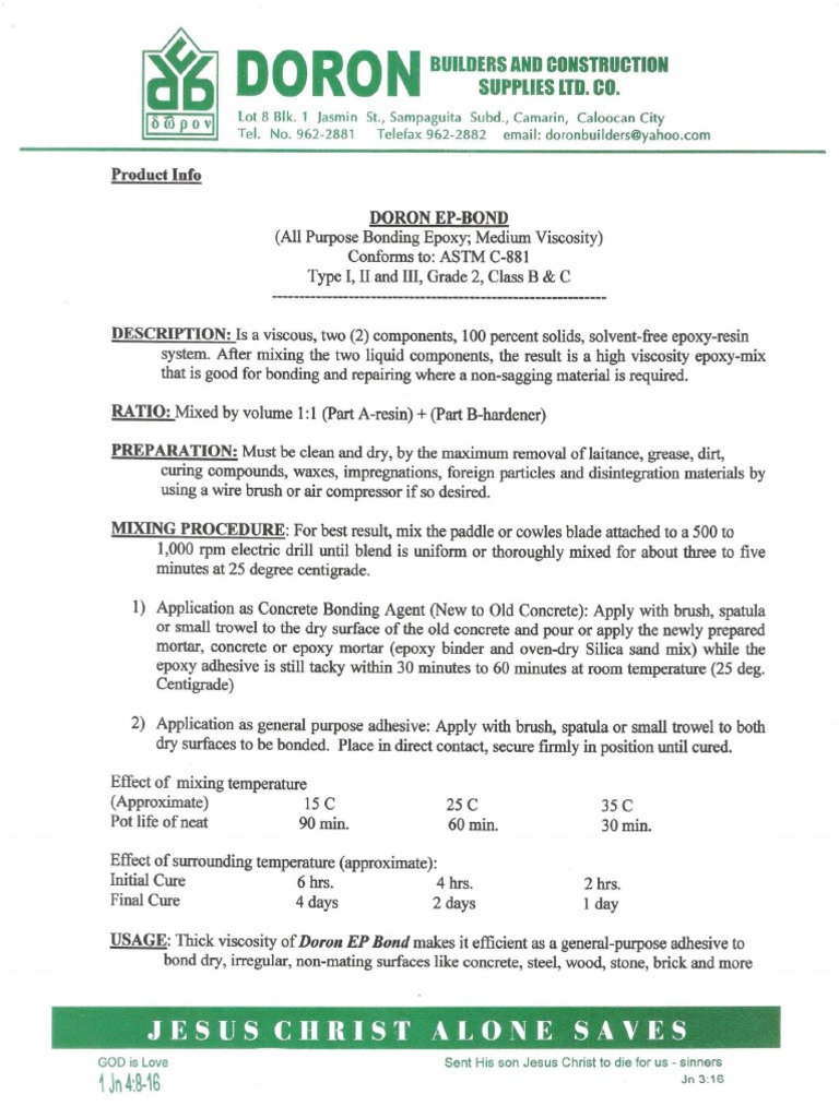 2703-Doron Epoxy Bond | PDF