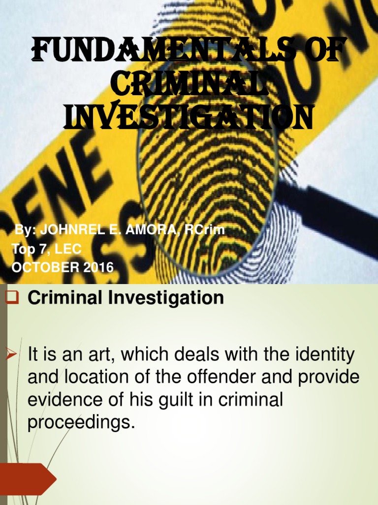 Cdi 1 | PDF | Crime Scene | Witness