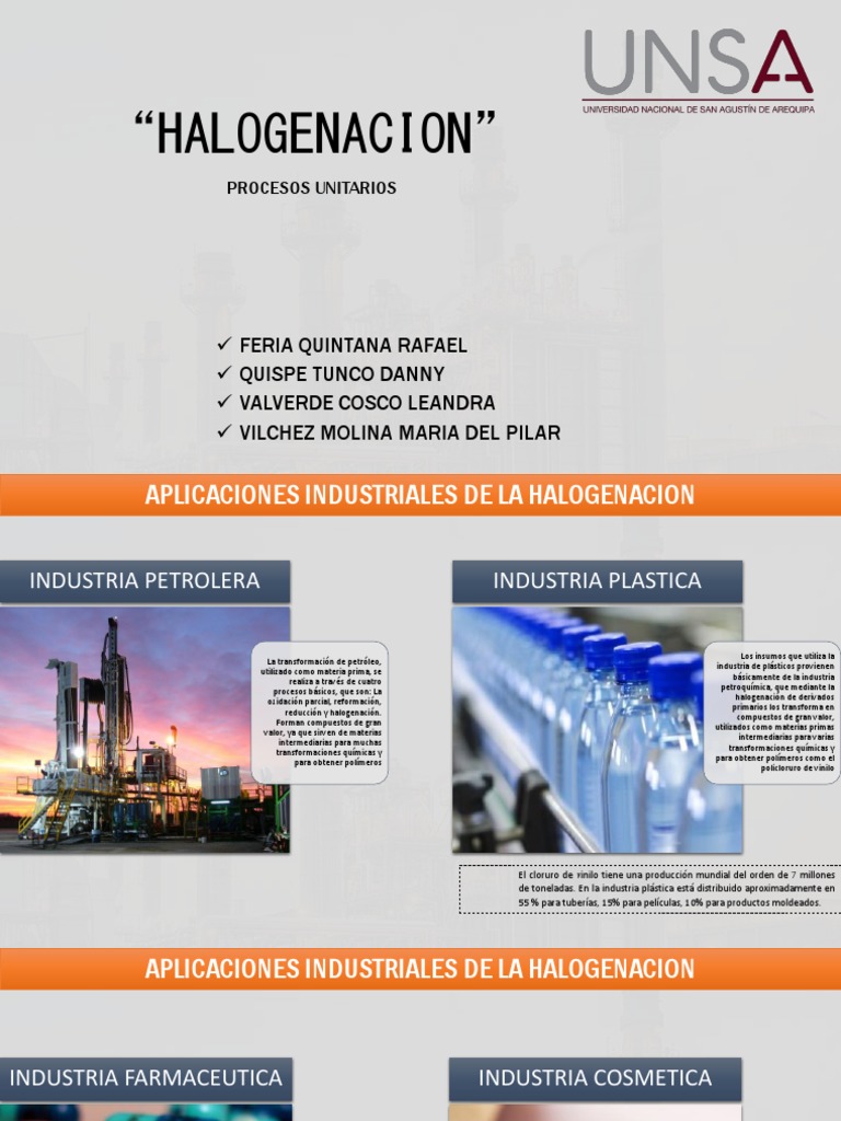 HALOGENACION | PDF | Cloro | Alcano