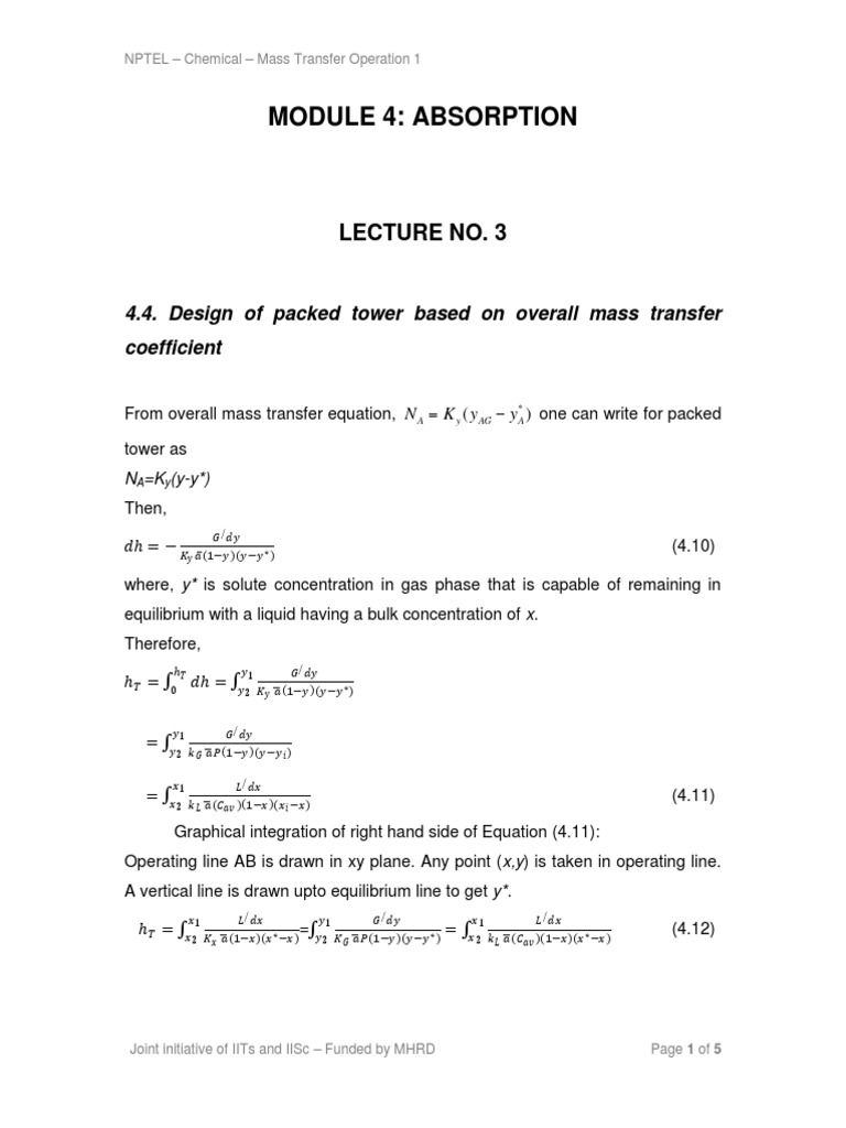 Lec3 PDF | PDF | Mass Transfer | Solution