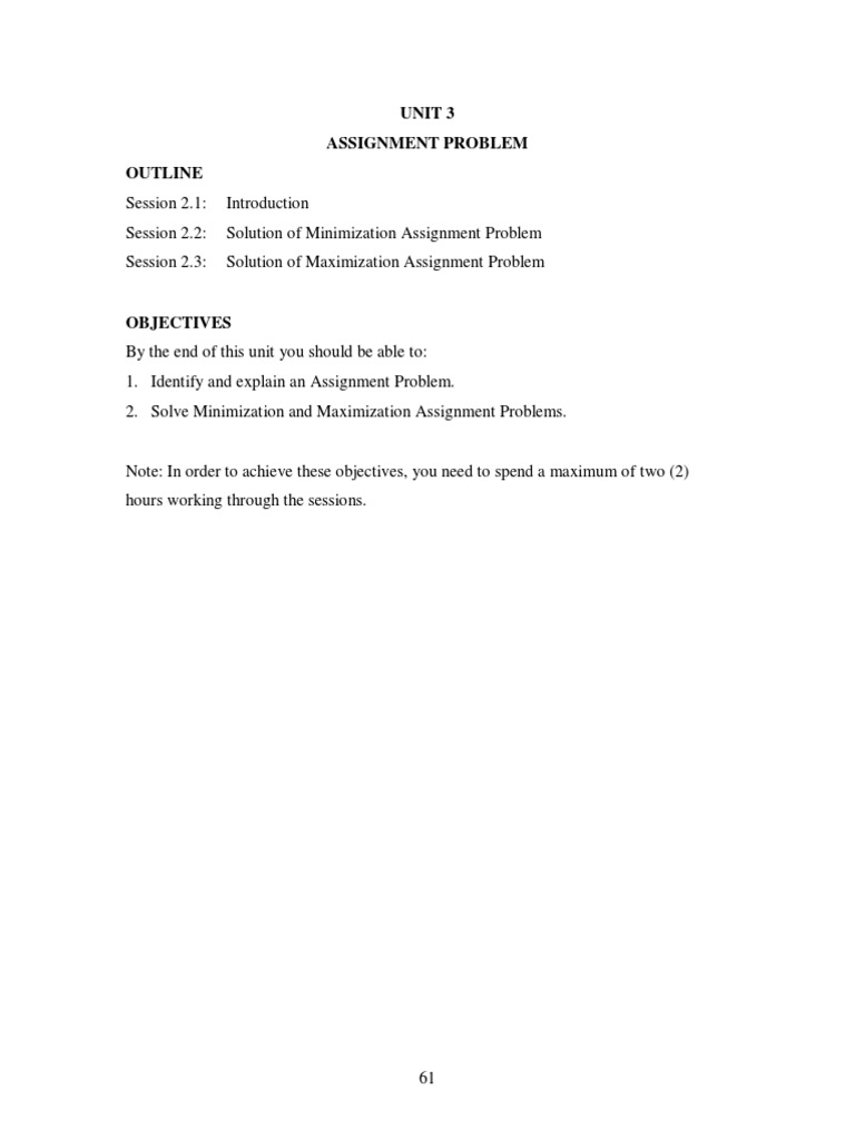 Assignment Problems PDF | PDF | Cognitive Science | Teaching Mathematics