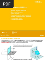 Proyección de Primer Ángulo y Tercer Ángulo | PDF