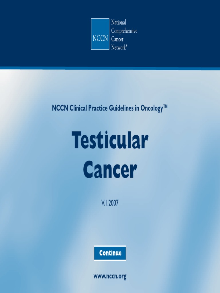 Testicular Cancer | PDF | Ct Scan | Cancer