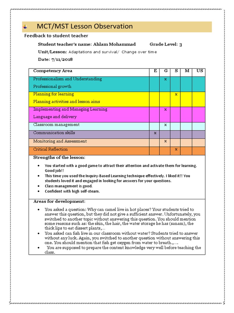 MCT Report-Ahlam-7-11 | PDF