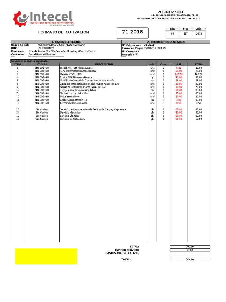 04 SPV Intecel | PDF