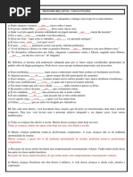 Lista de Exercício - Uso Dos Pronomes Relativos | PDF | Pronome